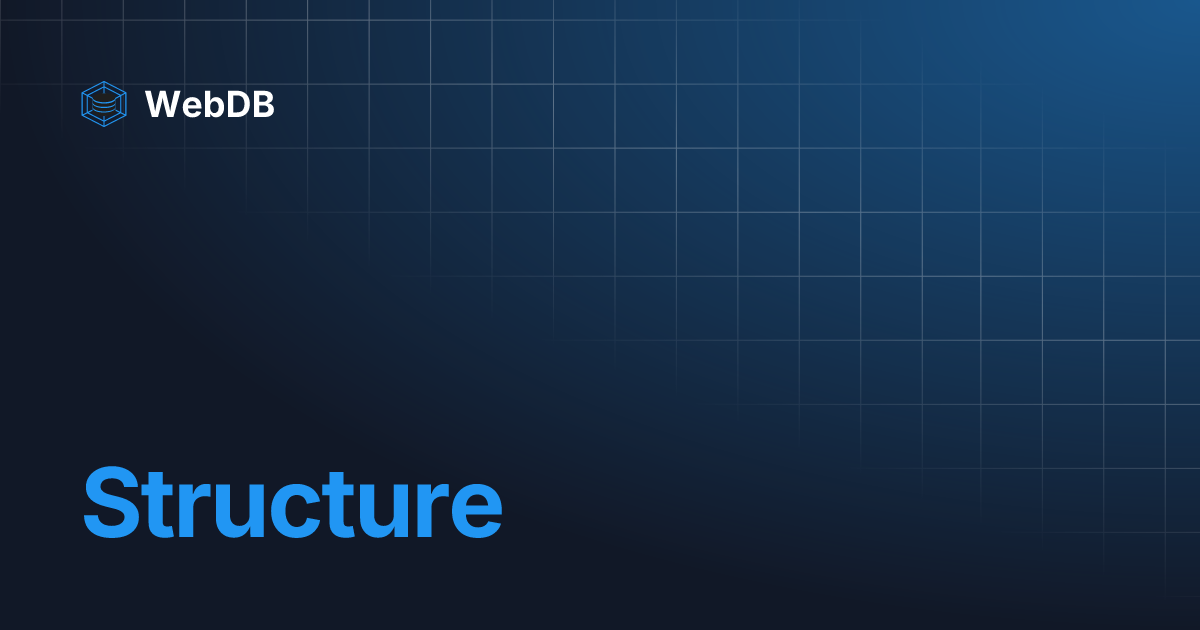 Structure | WebDB